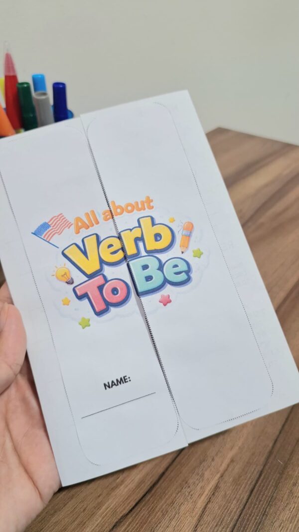 Lapbook – Verbo To Be – Teacher Bruna Kids – Playful English